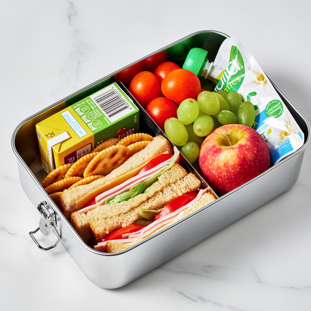 Extra Large Stainless Steel Lunch Box 2400ml – The Low Tox Project
