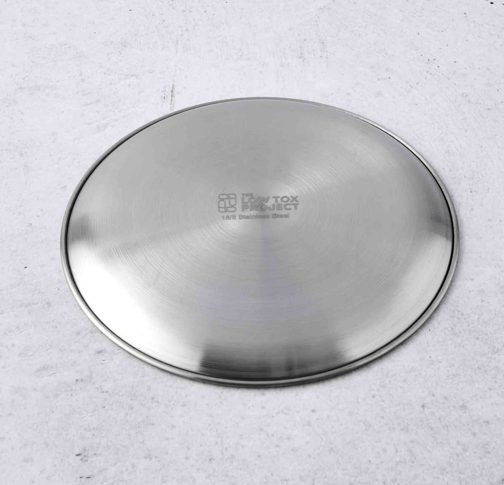 20cm Stainless Steel Kids Plate – The Low Tox Project
